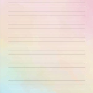 True Colors Lined Stationery - Etsy