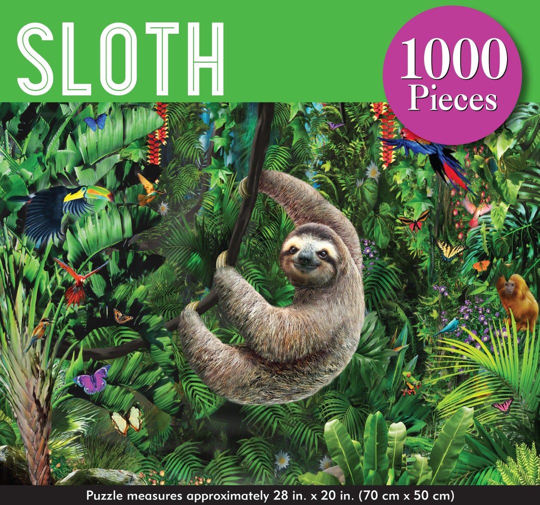 Sloth 1000 Piece Jigsaw Puzzle - Etsy