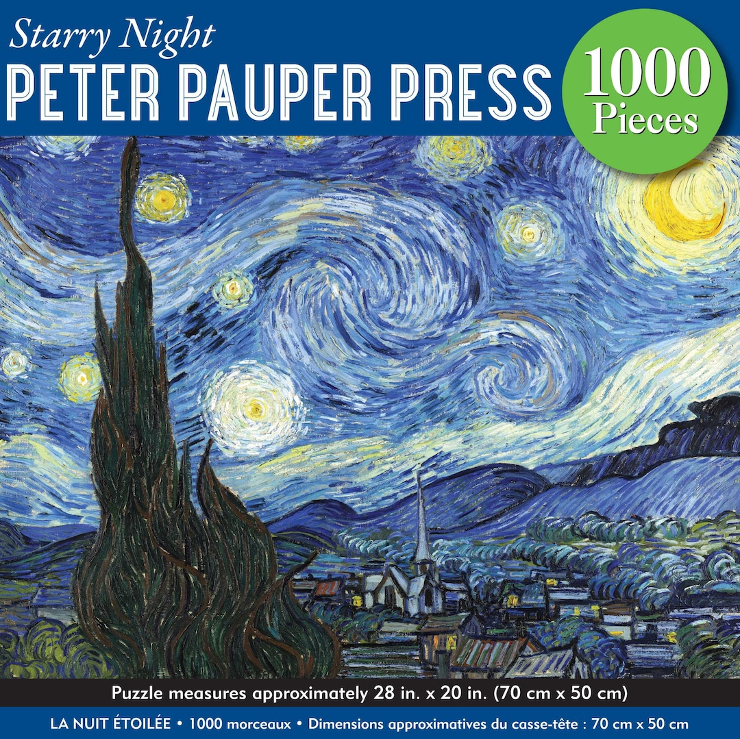 Starry Night 1000 Piece Jigsaw Puzzle - Etsy