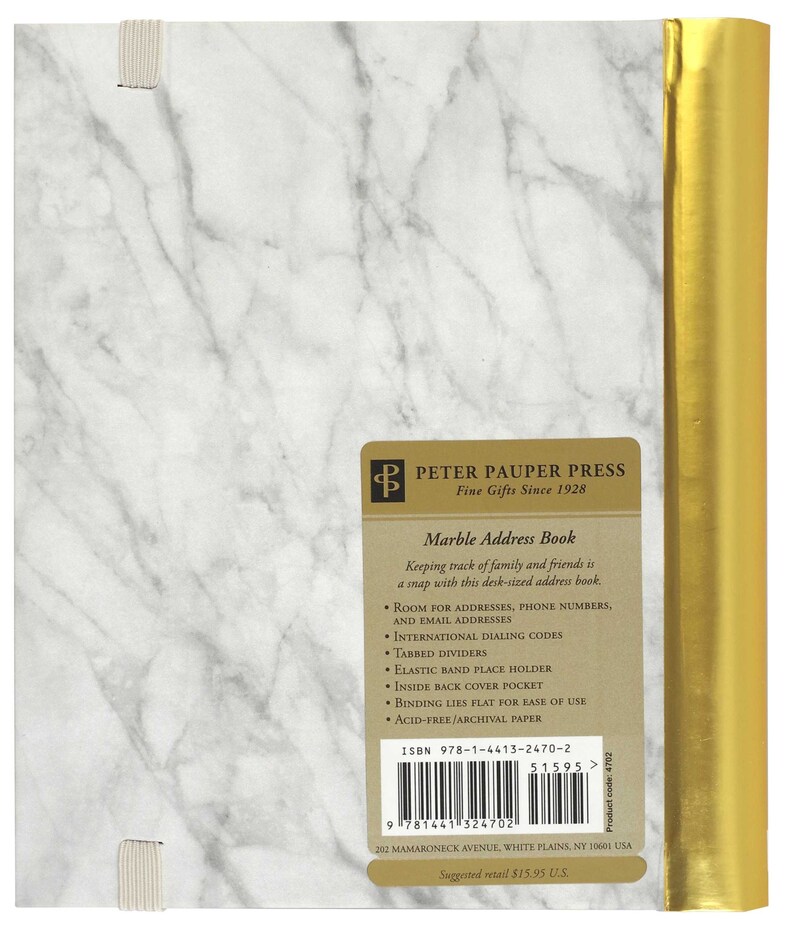 Marble Large Address Book - Etsy