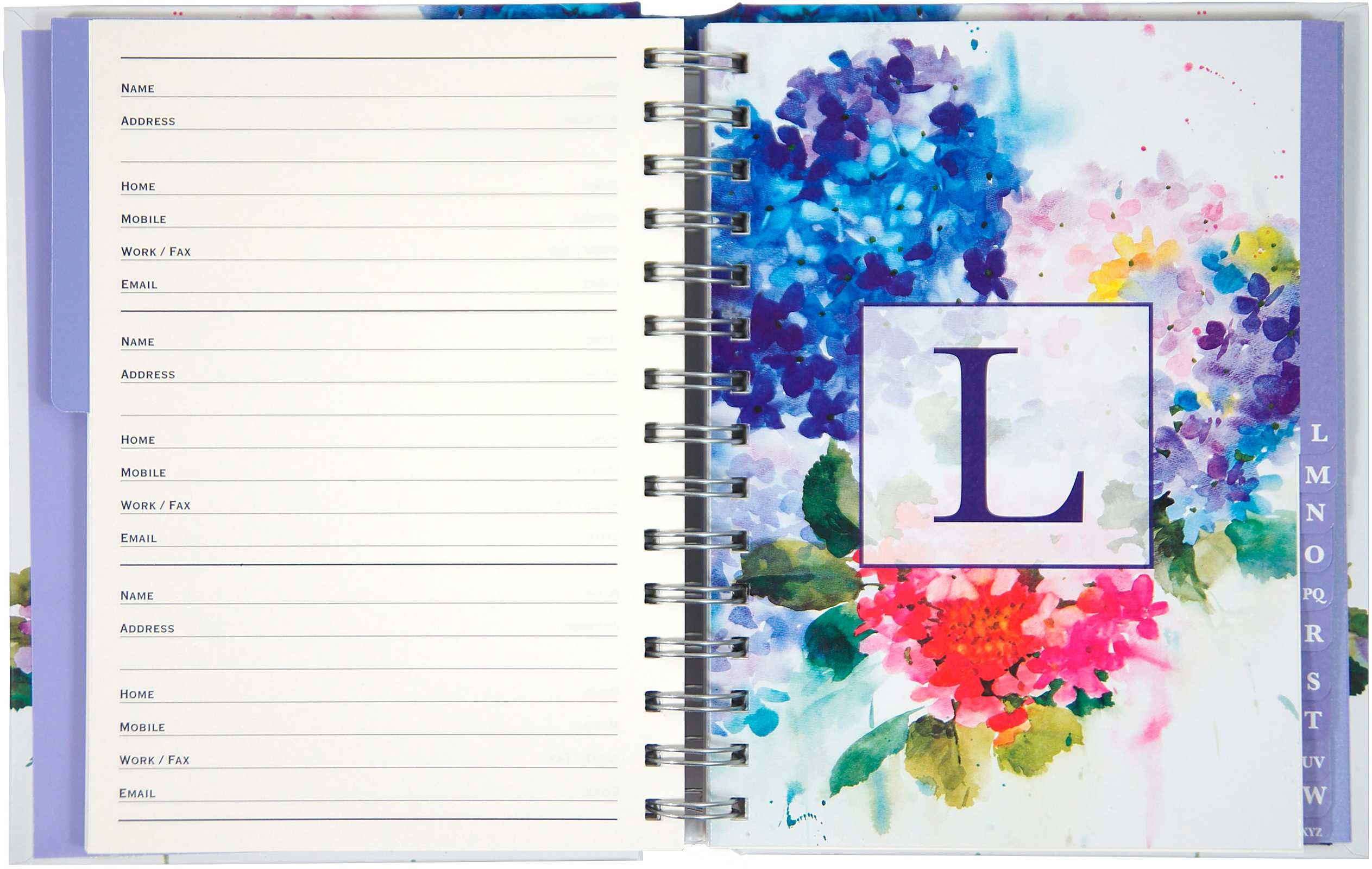 Hydrangeas Large Address Book - Etsy