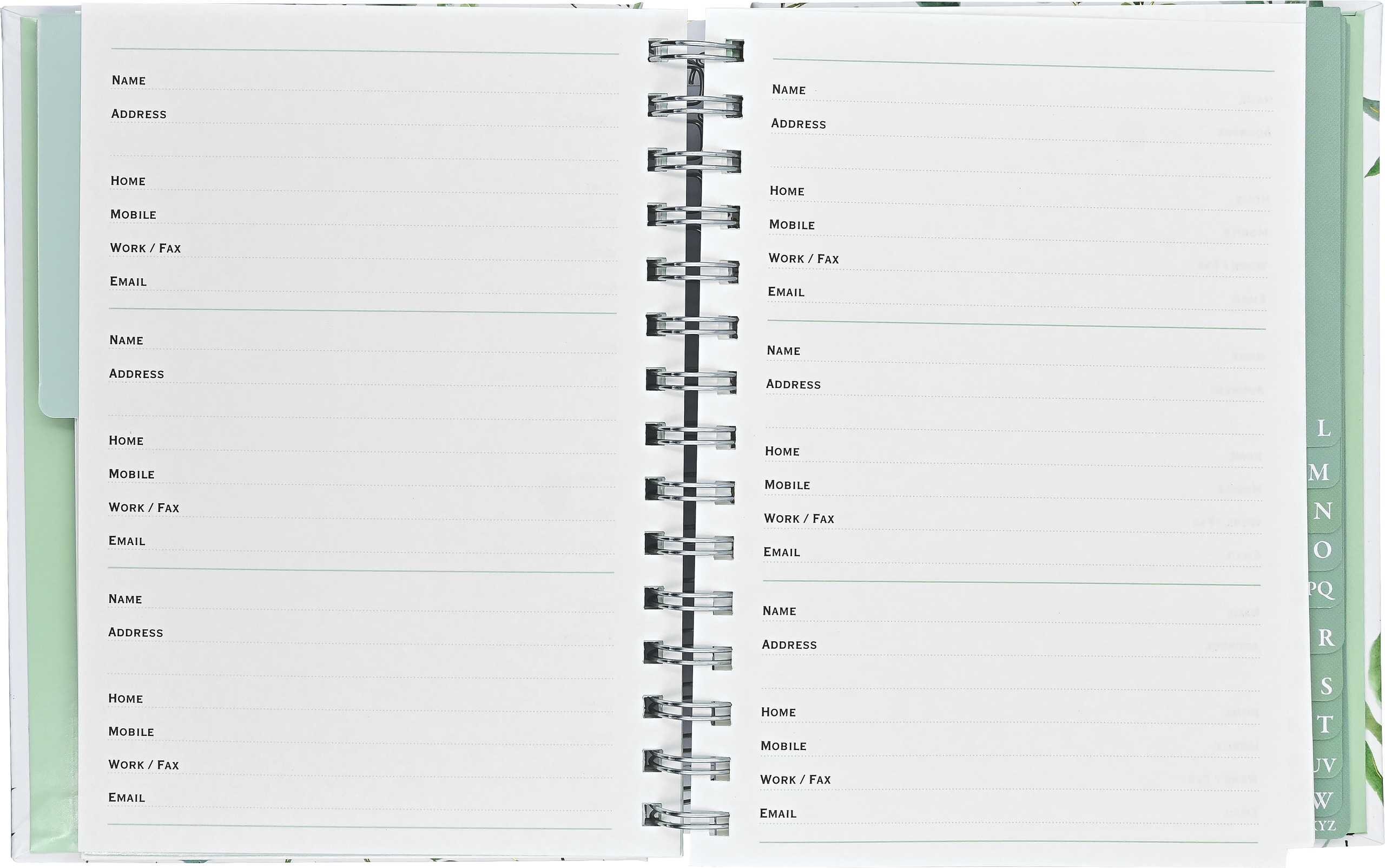 Eucalyptus Large Address Book - Etsy