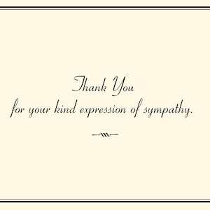 Sympathy Thank You Notes - Etsy