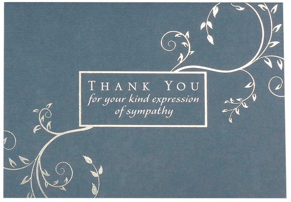 Condolence Thank You Notes - Etsy