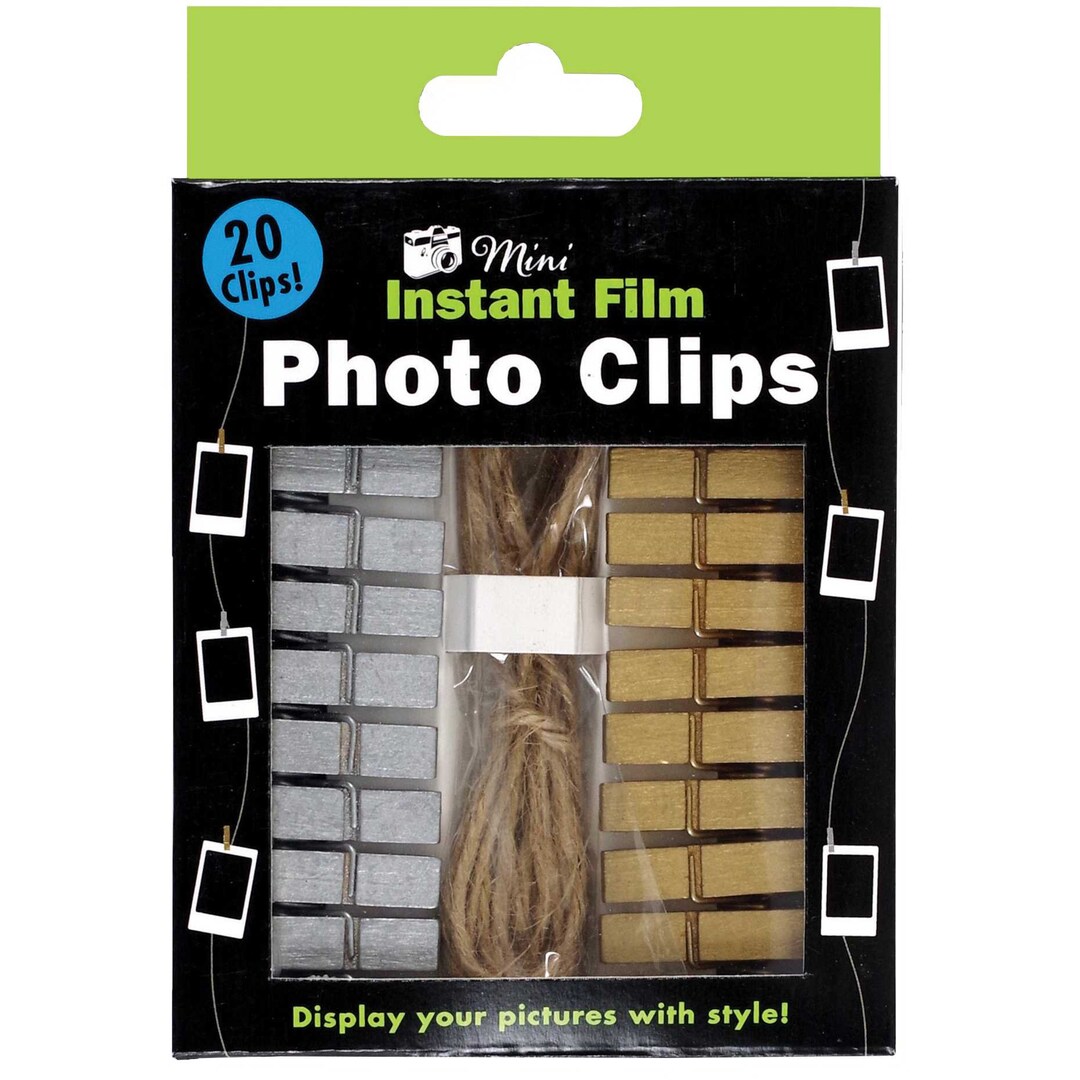Gold & Silver Instant Film Photo Clips - Etsy