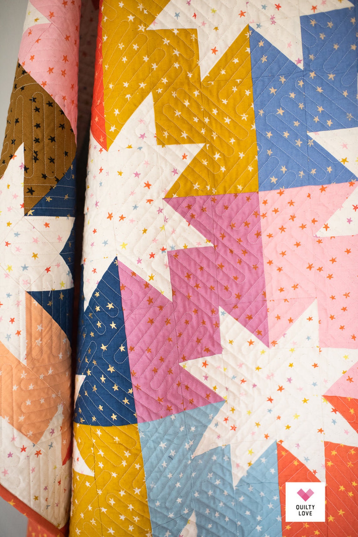 Star Pop Quilt Pattern by Emily Dennis of Quilty Love- PAPER Pattern ...