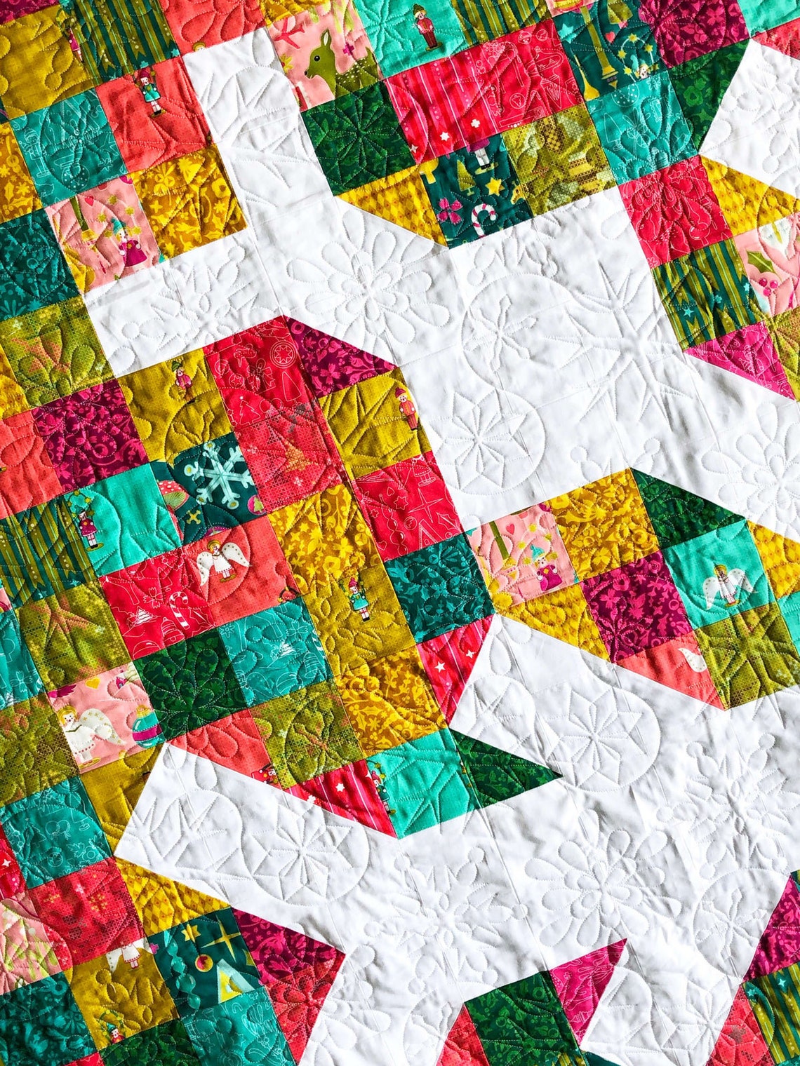 Snowflake Quilt Pattern by Modern Handcraft - PAPER Pattern Christmas ...