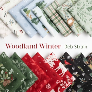 Woodland Winter Christmas Fat Quarter Bundle by Deb Strain for Moda ...