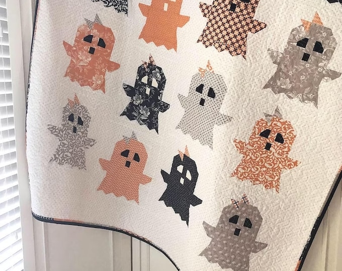 Boo! Ghost Quilt Pattern by the Pattern Basket - PAPER Pattern ...