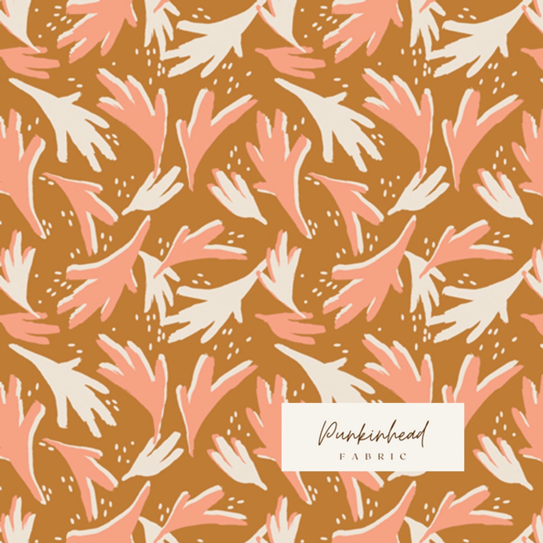 Freckled Leaves From Terrakotta Fall Leaves Floral by Art Gallery ...