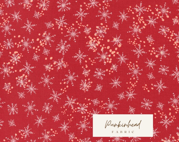 Cheer and Merriment Vintage Christmas Cranberry Red Snowflake Stars by ...