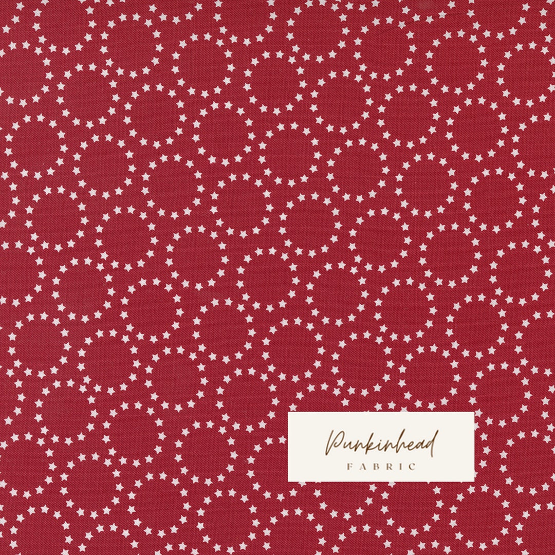 Stateside Stars Apple Red by Moda Cotton Quilting Fabric by Sweetwater ...