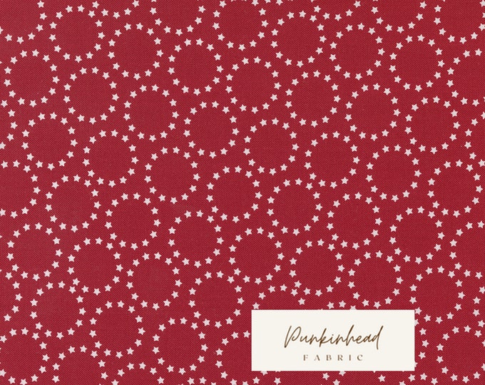 Stateside Stars Apple Red by Moda Cotton Quilting Fabric by Sweetwater ...