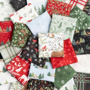 Woodland Winter Christmas Fat Quarter Bundle by Deb Strain for Moda ...