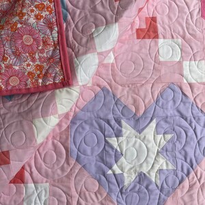Heart Shine Quilt Kit by Modern Charm Stitchery Rainbow Heart Quilt ...