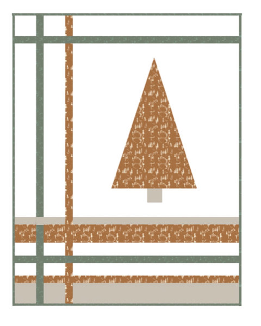 Woodland Urban Pine Quilt Kit by Sew and Sew Quilting Co Christmas ...