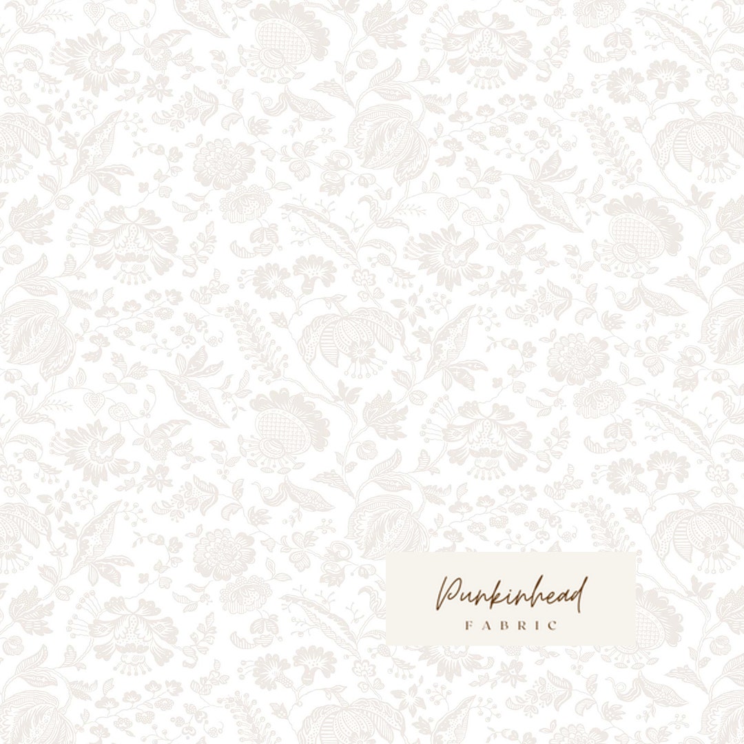 Lasenby Silhouette Cream on Cream Victoria From Liberty Fabric by Riley ...