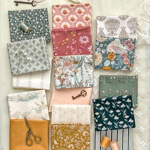 Willow Fat Quarter Bundle by Sharon Holland Art Gallery Fabrics, Half Yard Bundle, One Yard ...