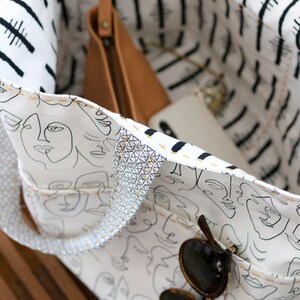 Striped Muse Laurel Daring by Art Gallery Fabrics Boho Black & White ...