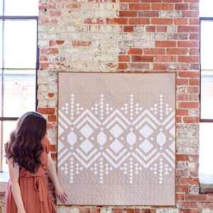 Deco Quilt Pattern by Lo & Behold Stitchery - PAPER Pattern, MCM Quilt ...