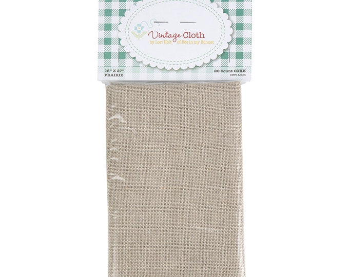 20 Count Linen in Prairie Tan Taupe Natural Zweigart Vintage Cloth by ...