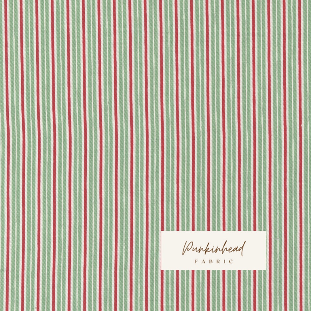 Holly Jolly Retro Vintage Red Green White Stripe by Urban Chiks for ...