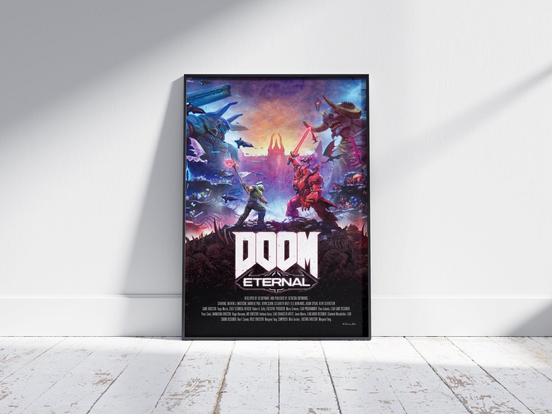 DOOM ETERNAL Movie Style Poster 17x24 & 12x17 Prints digital JPG File ...