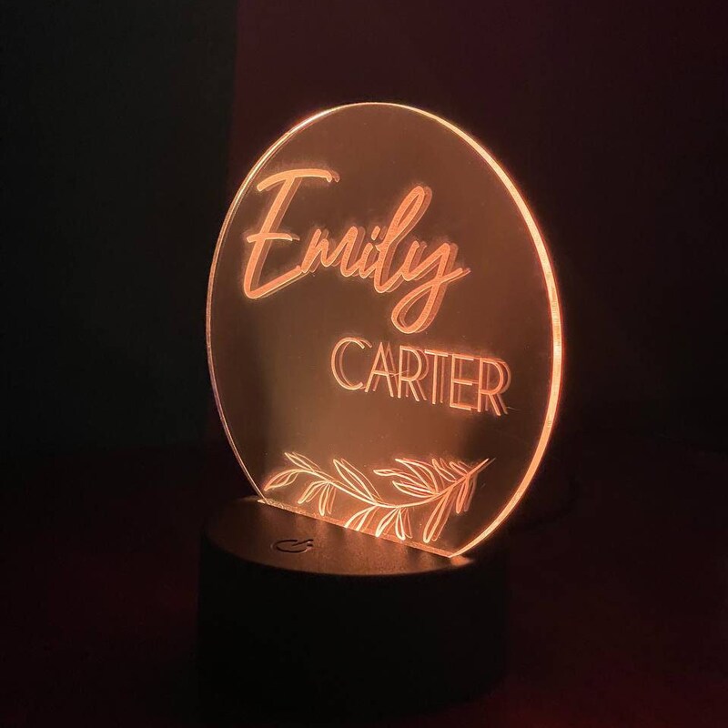 Acrylic Engraved Led - Etsy