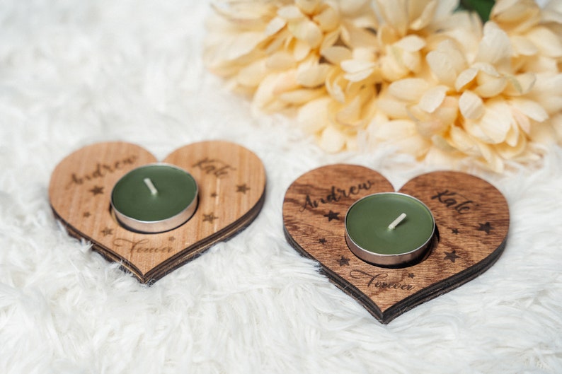 Personalized Candle Holder Custom Valentines Day Gift Heart - Etsy