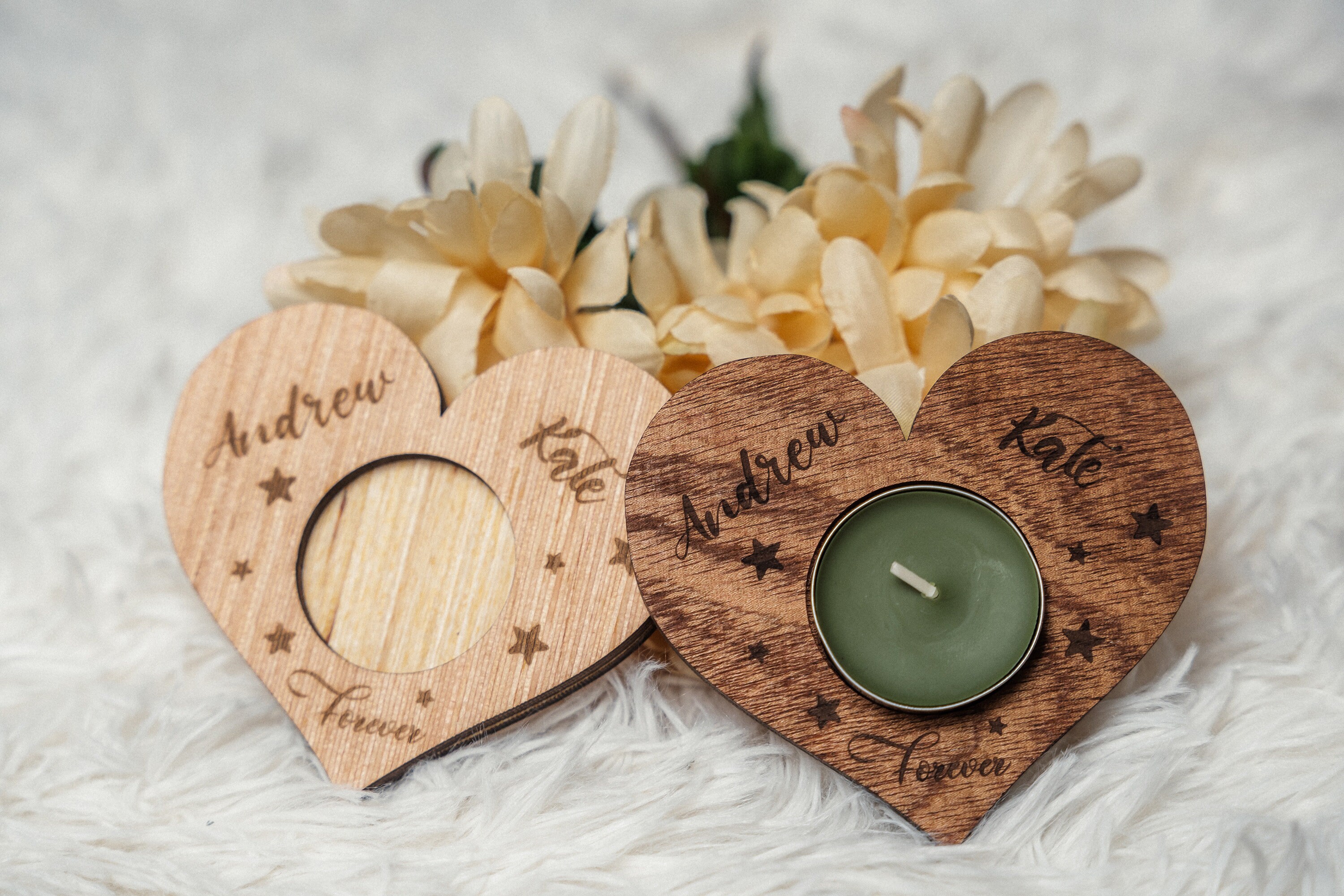 Personalized Candle Holder Custom Valentines Day Gift Heart Shape - Etsy