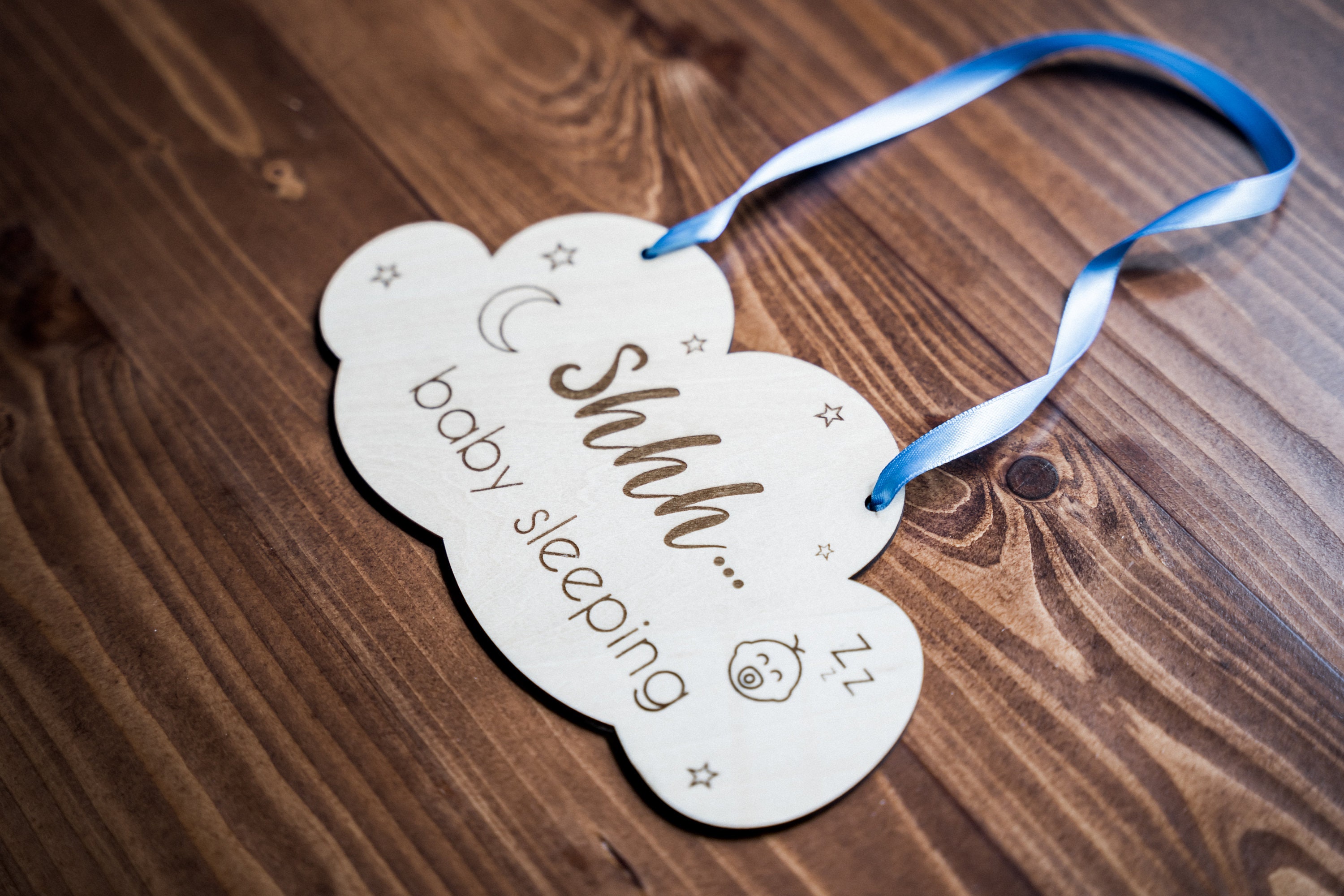 Shh Baby Sleeping Door Sign / Nursery Room Sign / Child's - Etsy