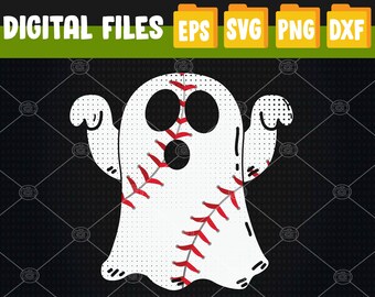 Baseball Ghost Png - Etsy