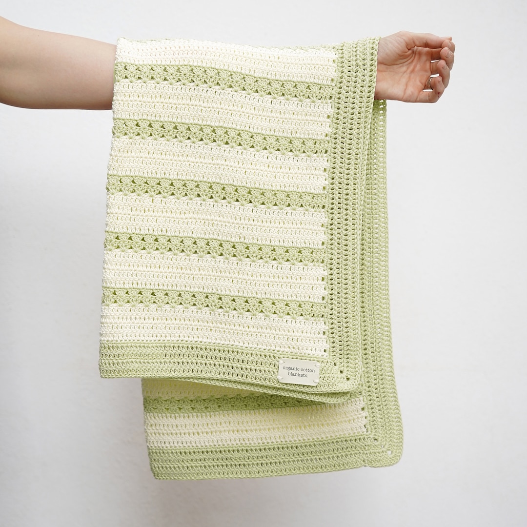 ON REQUEST Crochet Baby Blanket, Organic Cotton Crochet, Baby Present ...