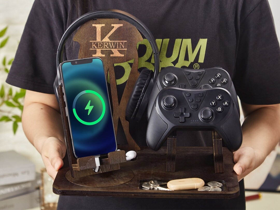 Controller Holder and Headphone Stand,personalized Headset Stand,gamer ...