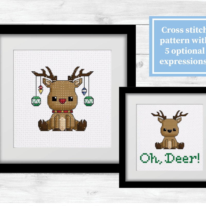 Deer Cross Stitch - Etsy