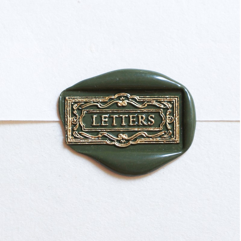 Green Wax Stamp Mail - Etsy