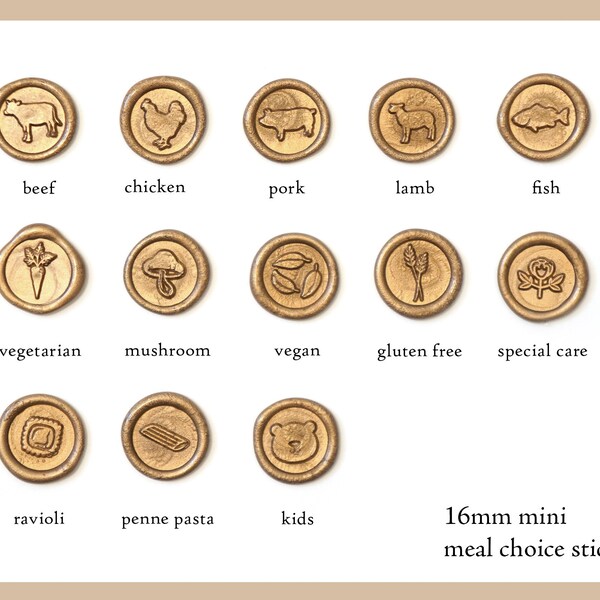 Meal Choice Stickers - Etsy