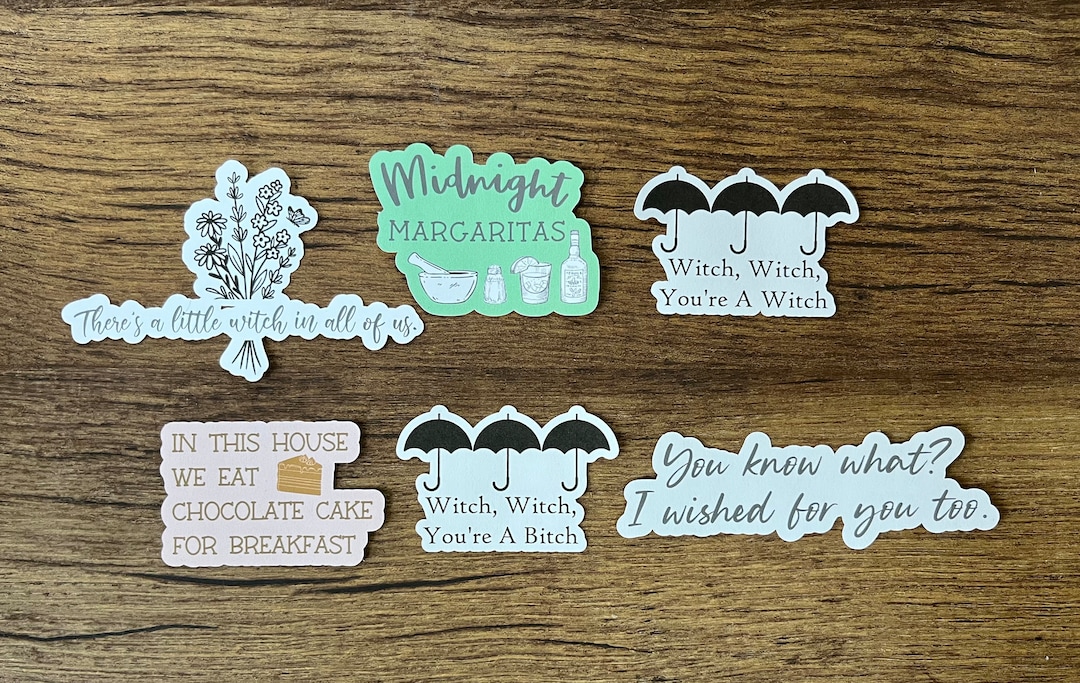 Practical Magic Sticker Pack, Handmade Vinyl Decals, Waterproof Witchy ...