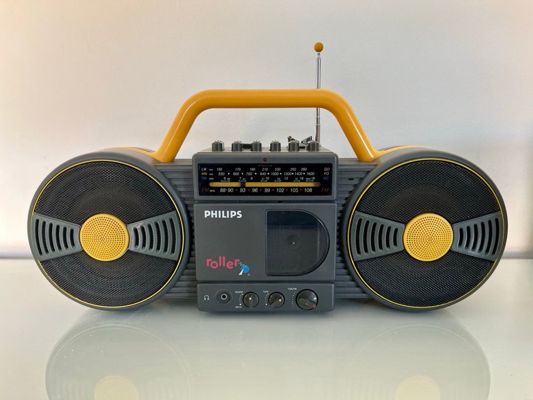 Philips D8008 'roller' Radio Cassette Player, Vintage Retro Moving ...