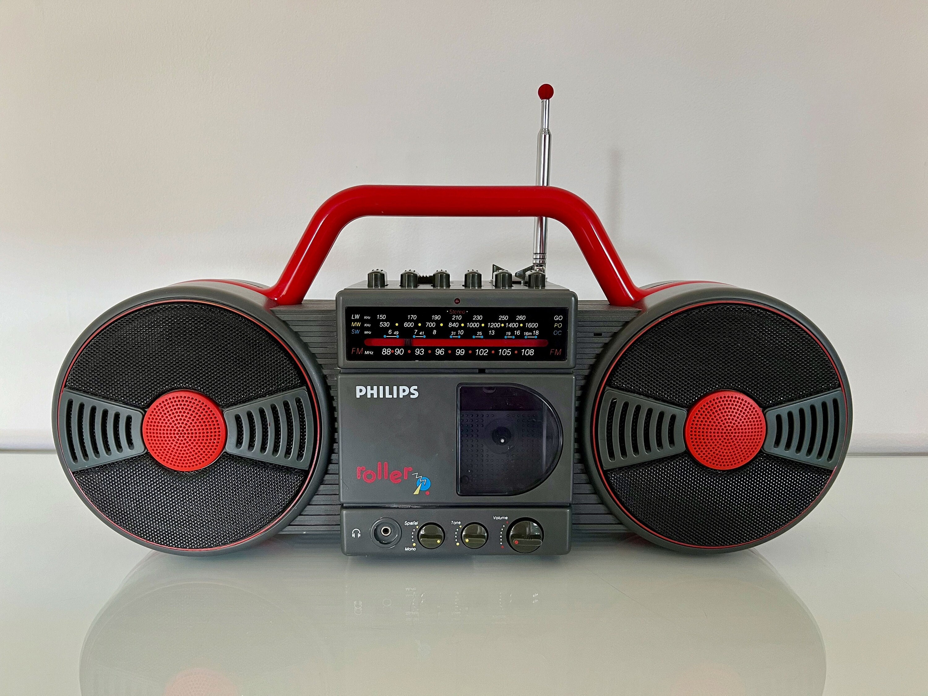 Philips D8008 'roller' Radio Cassette Player, Vintage Retro Moving ...