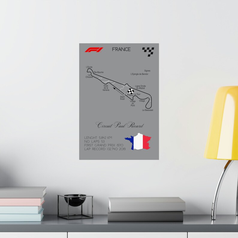 Circuit Paul Ricard Le Castellet French Grand Prix F1 Race Track Matte ...