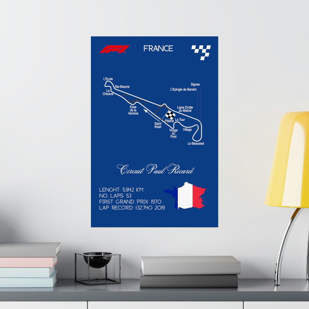 Circuit Paul Ricard Le Castellet French Grand Prix F1 Race Track Matte ...