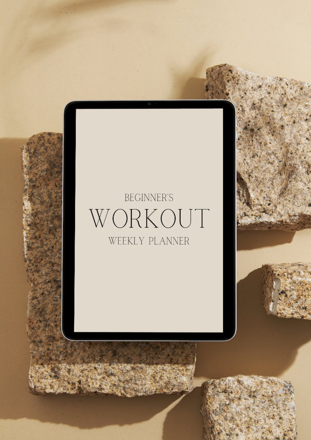 Beginners Workout Digital Planner Template for Food Tracking, Workout ...