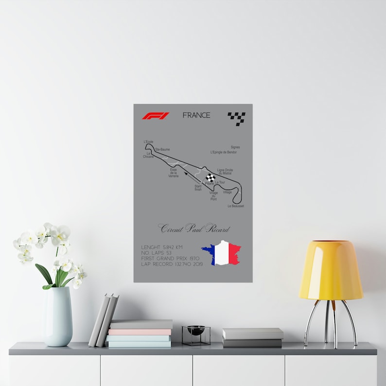 Circuit Paul Ricard Le Castellet French Grand Prix F1 Race Track Matte ...