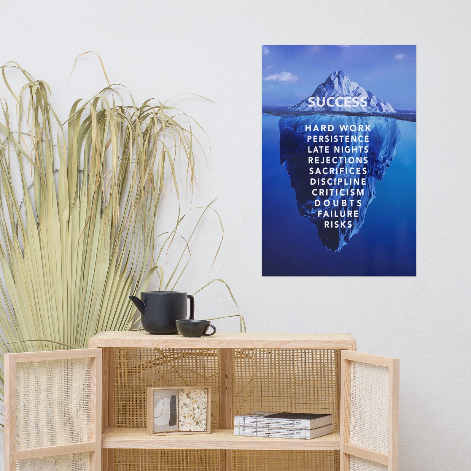 MOTIVATIONAL Big POSTER Success Iceberg Quote List - Etsy