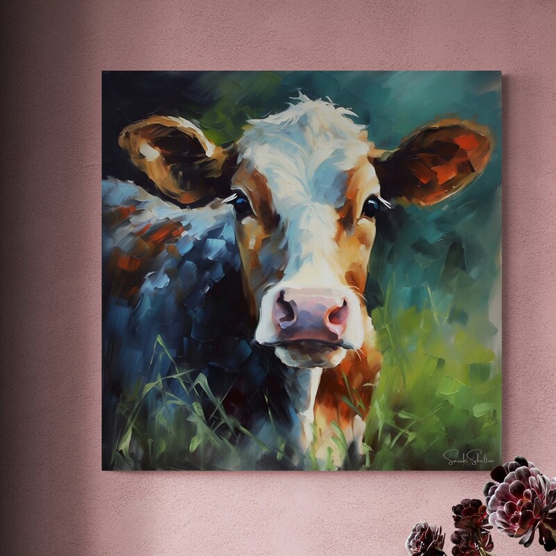 Cow Portrait - Etsy