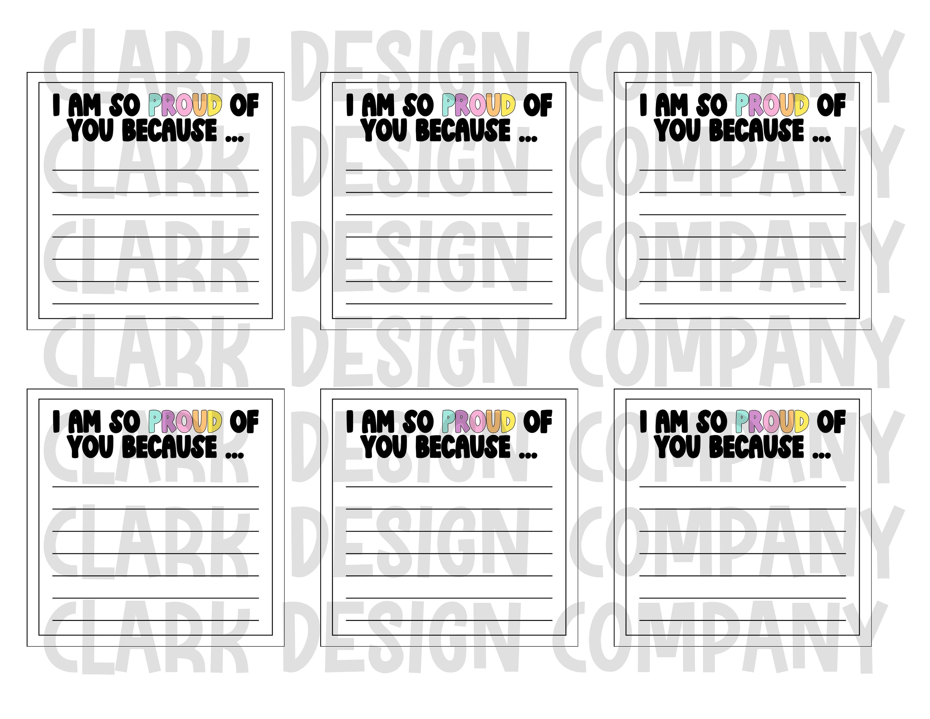 Printable Positive Teacher Note, Colorful Teacher Mail, Positive ...