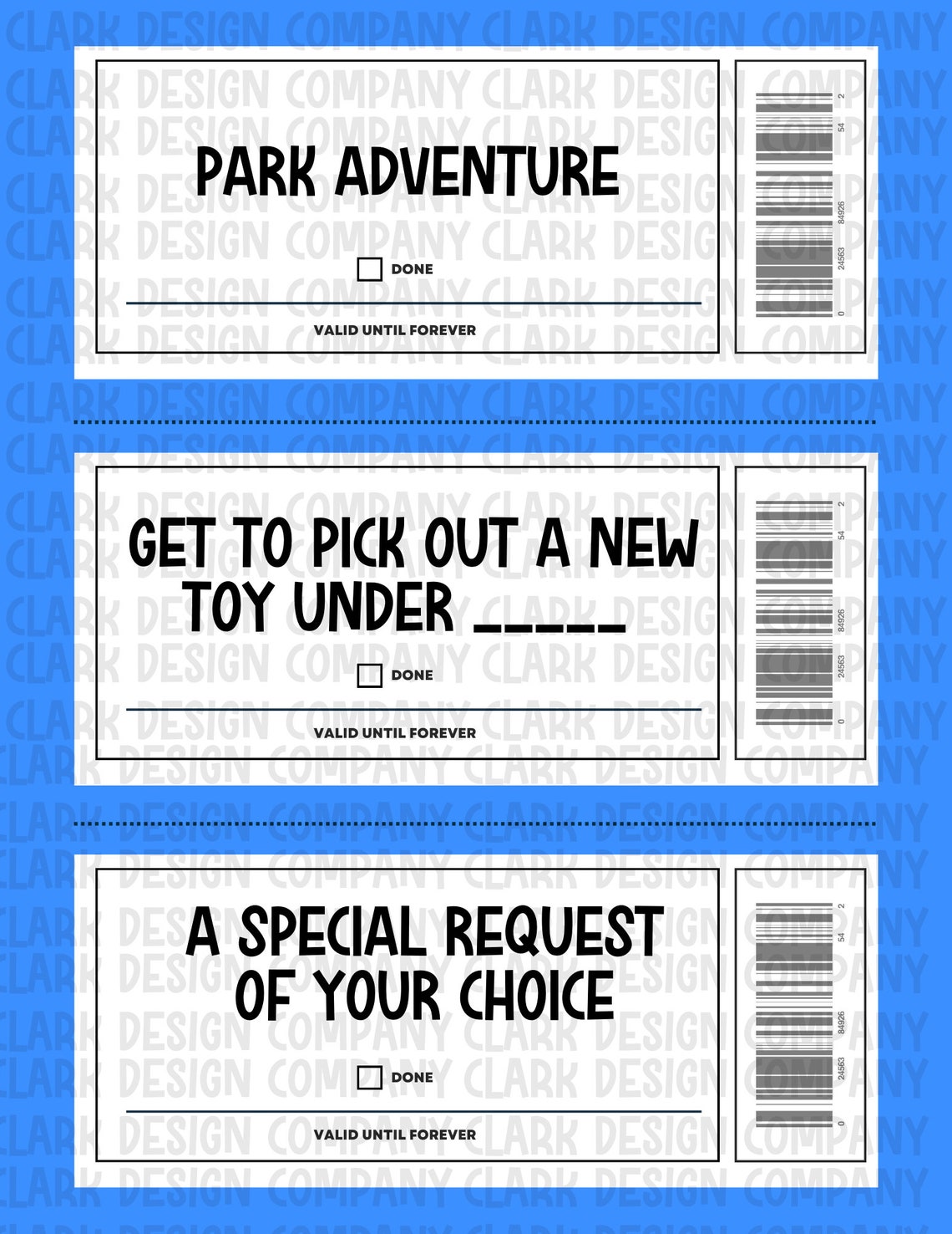 Kids Printable Rewards Coupon Book - Etsy