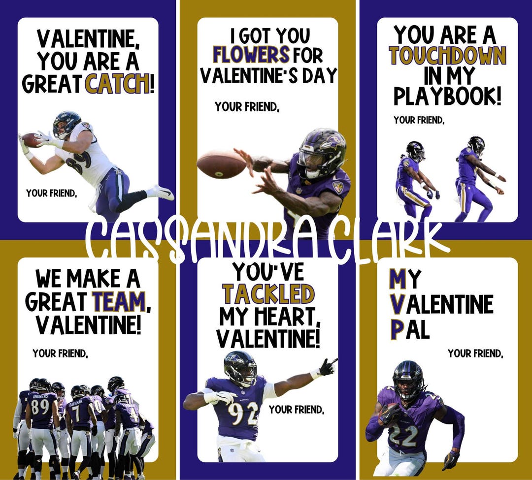 Ravens Valentines Cards - Printable Digital Download - Etsy