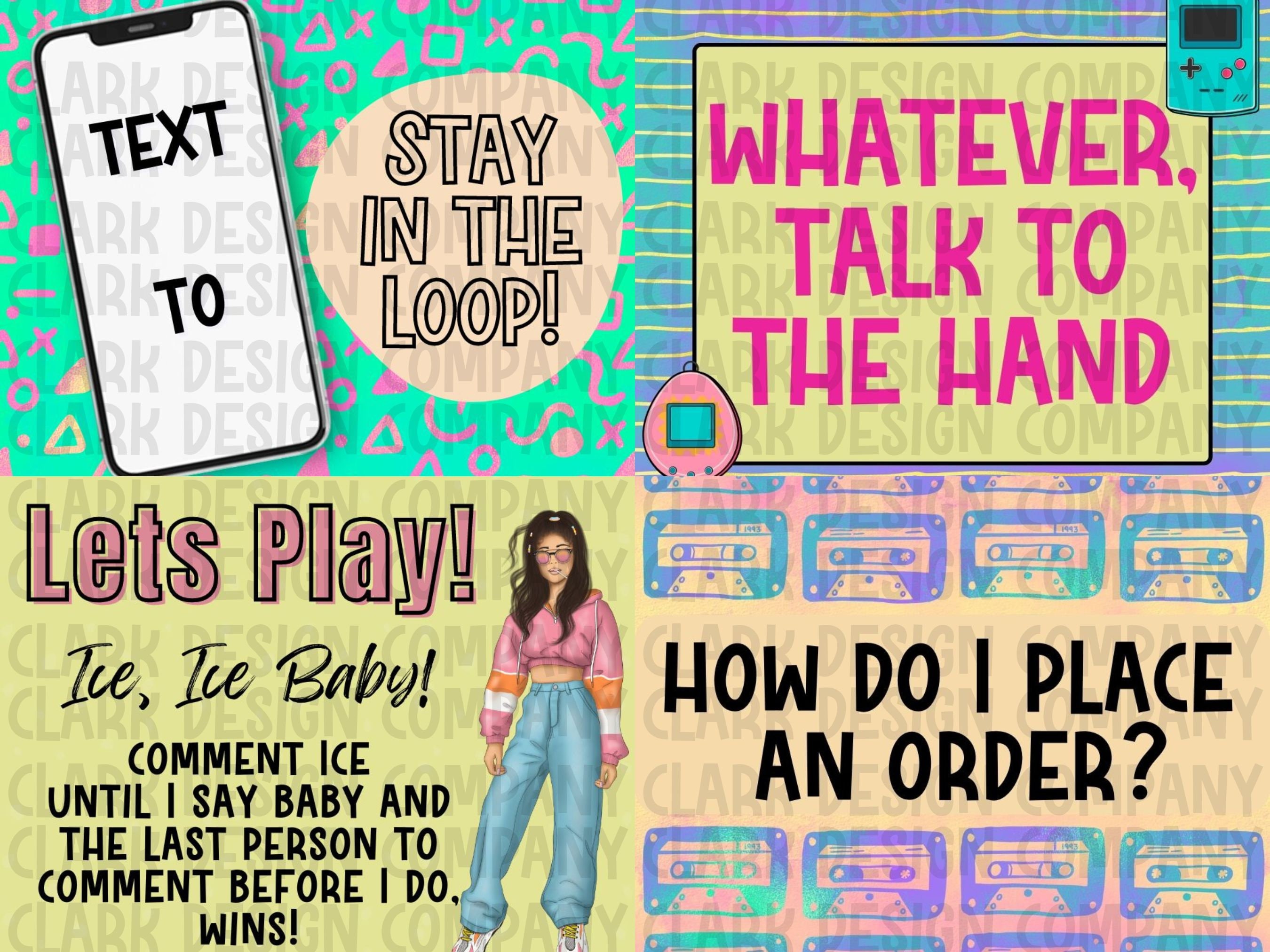 90s Themed Engagement Posts for Your VIP Group, Social Marketing ...